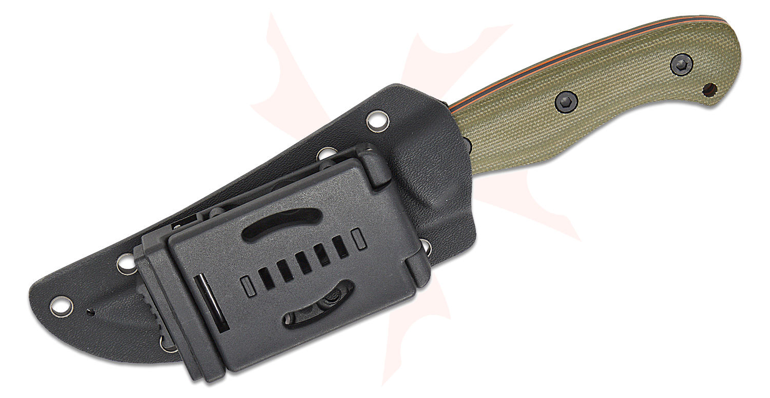 RoseCraft Blades F2 Fixed Blade Knife 4.4" 1095 Black Upswept Blade ...