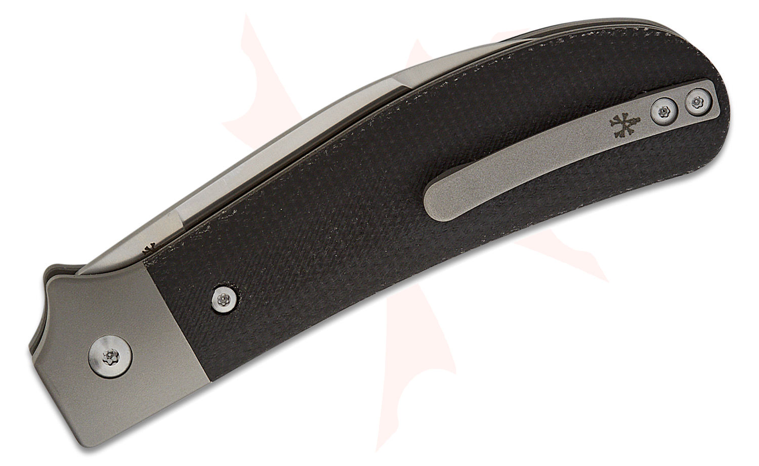 RoseCraft Blades Clinch River Swayback Button Lock Folding Knife 3.125 ...