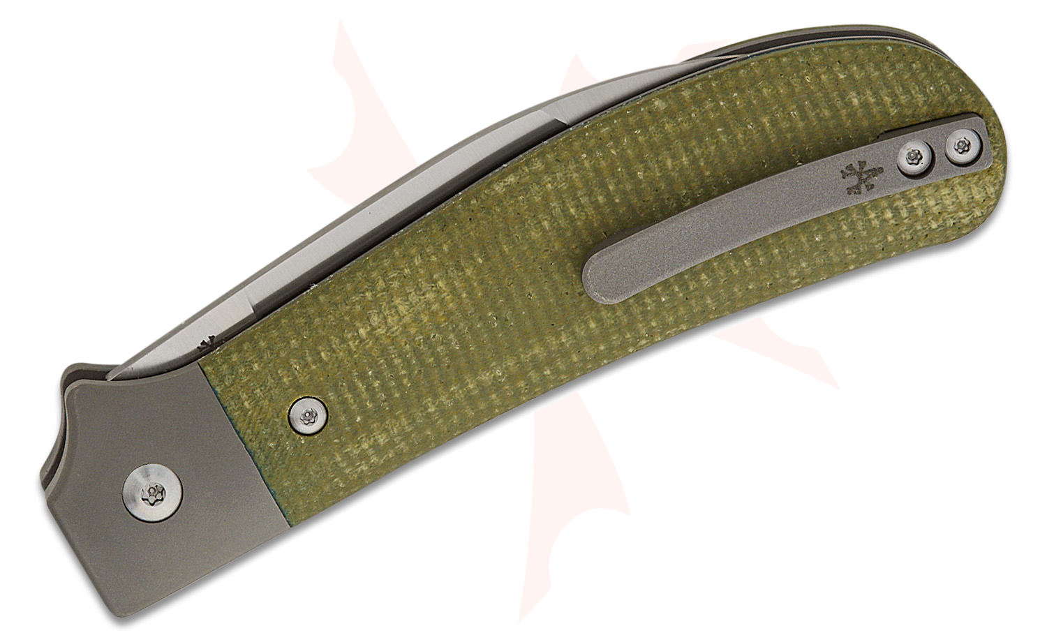 RoseCraft Blades Clinch River Swayback Button Lock Folding Knife 3.125 ...