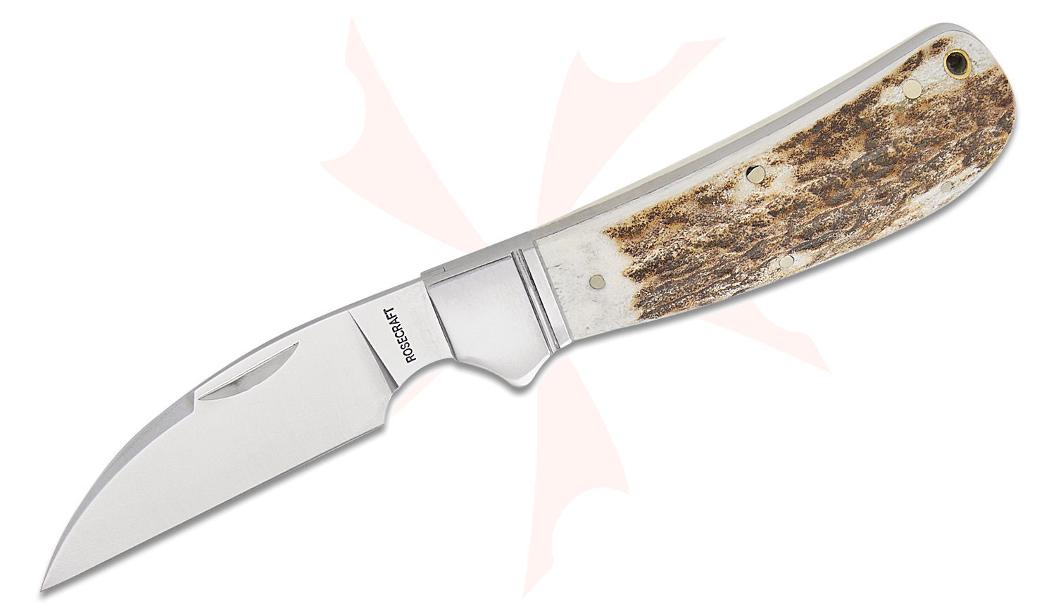 RoseCraft Blades Clinch River Swayback Slipjoint Folding Knife 3.07" D2 ...