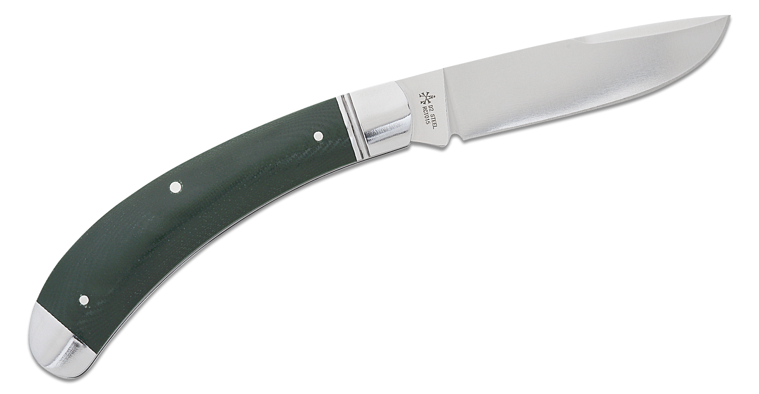 RoseCraft Blades Obed Creek Bow Trapper Slipjoint Folding Knife 3.1" D2 ...