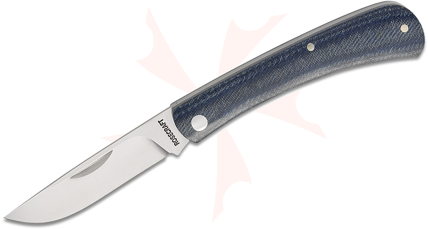 RoseCraft Blades Overall Creek Farm Hand Slipjoint Folding Knife 2.9 ...