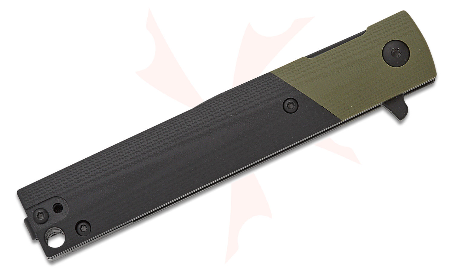 RoseCraft Blades Joka Executive Liner Lock Flipper Knife 3.6" RPM9 Black PVD Clip Point Blade ...