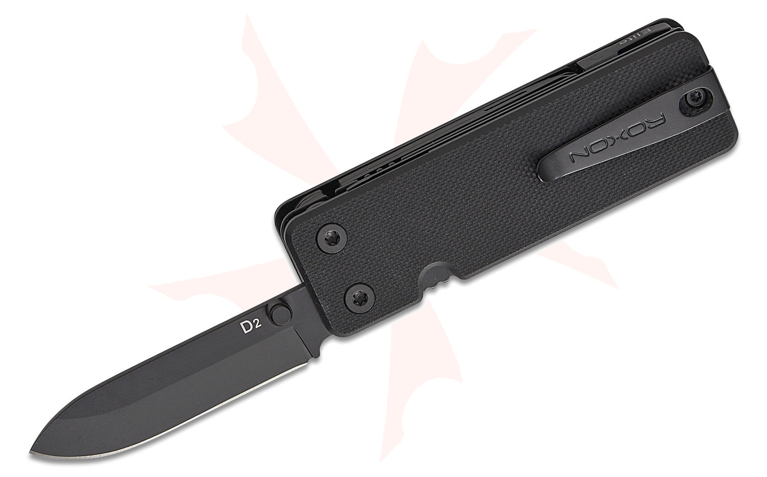 Roxon Tool KS2E Noir One-Handed Multi-Tool, 3.42" Closed, 14 Tools ...