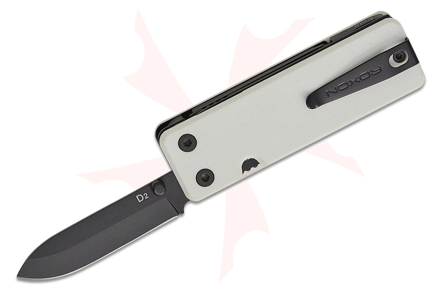 Roxon Tool KS2E Noir Blanc One-Handed Multi-Tool, 3.42" Closed, 14 ...