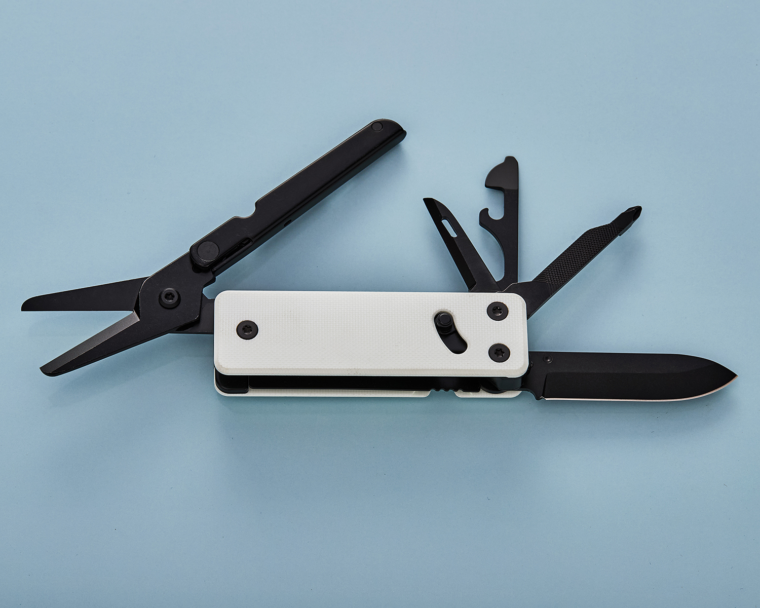 Roxon Tool KS2E Noir Blanc One-Handed Multi-Tool, 3.42" Closed, 14 ...