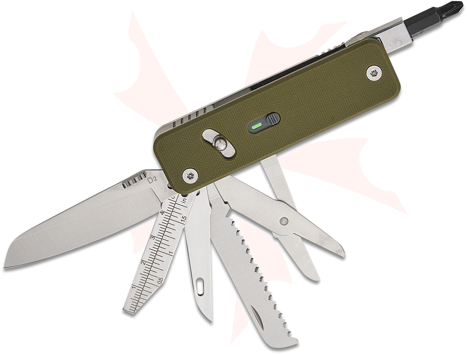 Roxon Tool FLEX Companion Modular One-Handed Multi-Tool, 3.5" Closed ...