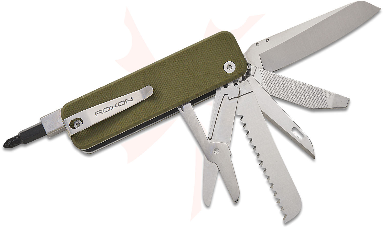 Roxon Tool FLEX Companion Modular One-Handed Multi-Tool, 3.5" Closed ...