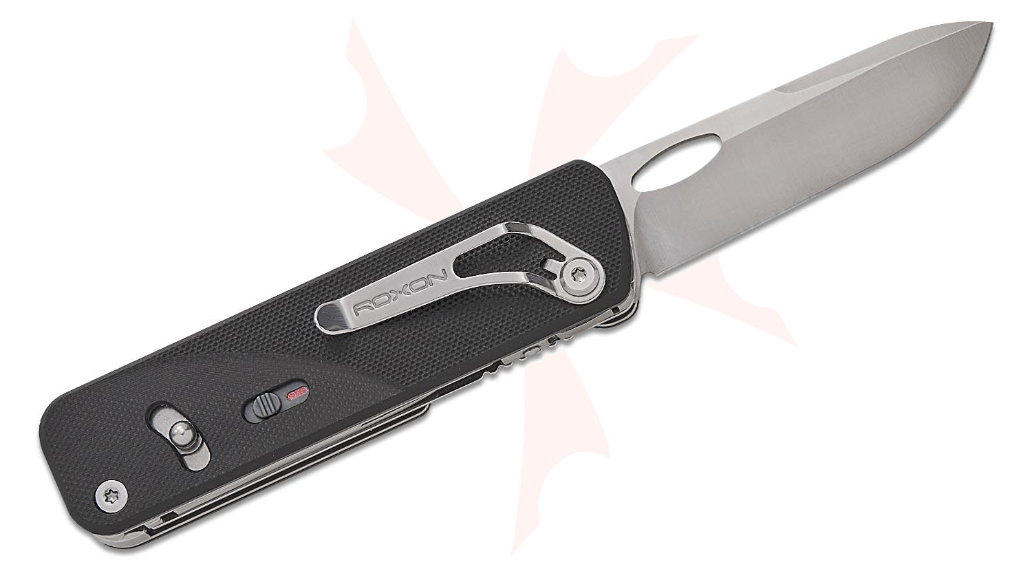 Roxon Tool FLEX Shears Modular One-Handed Multi-Tool, 4.25" Closed, 14 Tools, Black G10 Handles ...