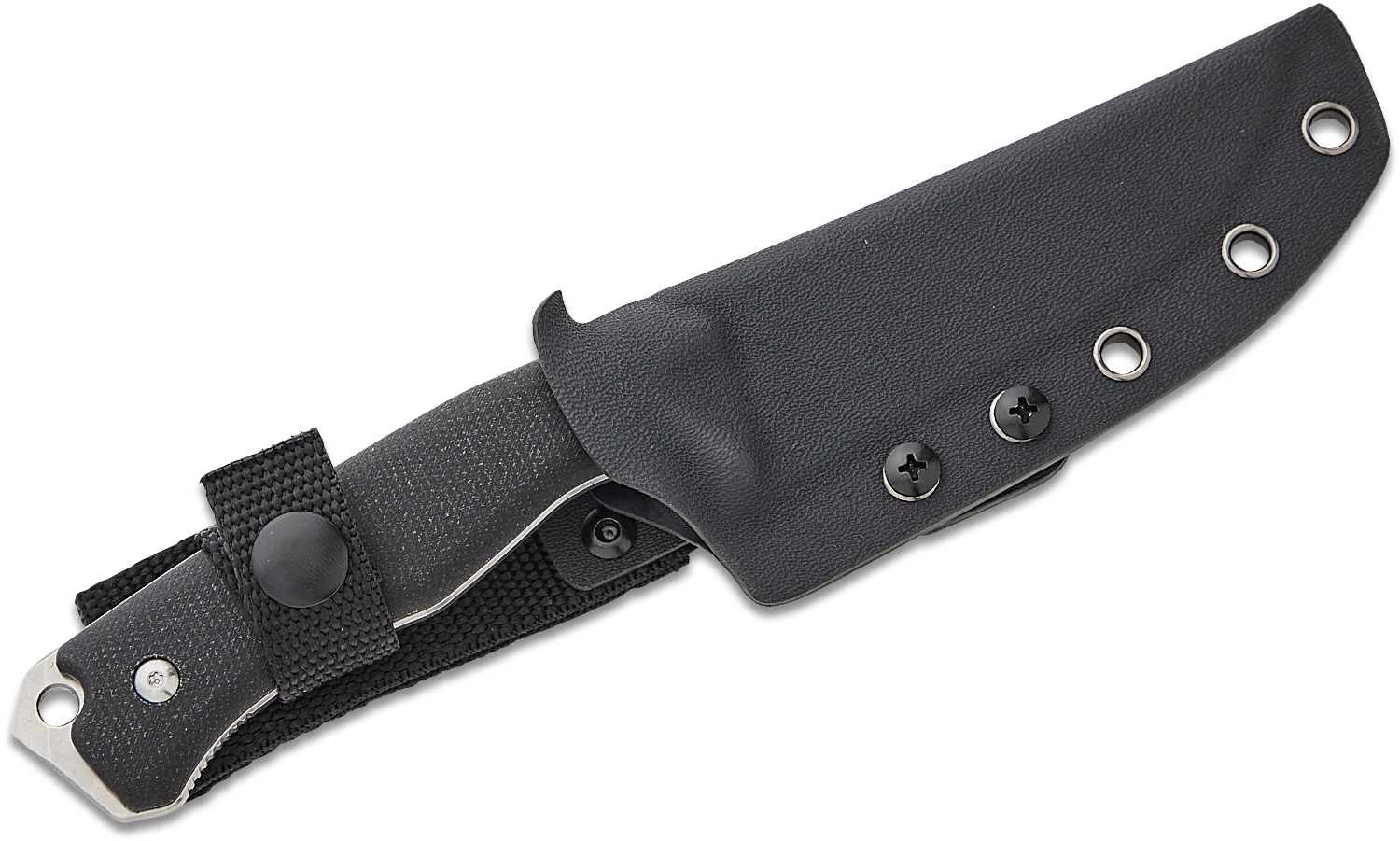 RUIKE Knives F186 Fixed Blade Knife 4.17" Stonewashed Clip Point, Black ...