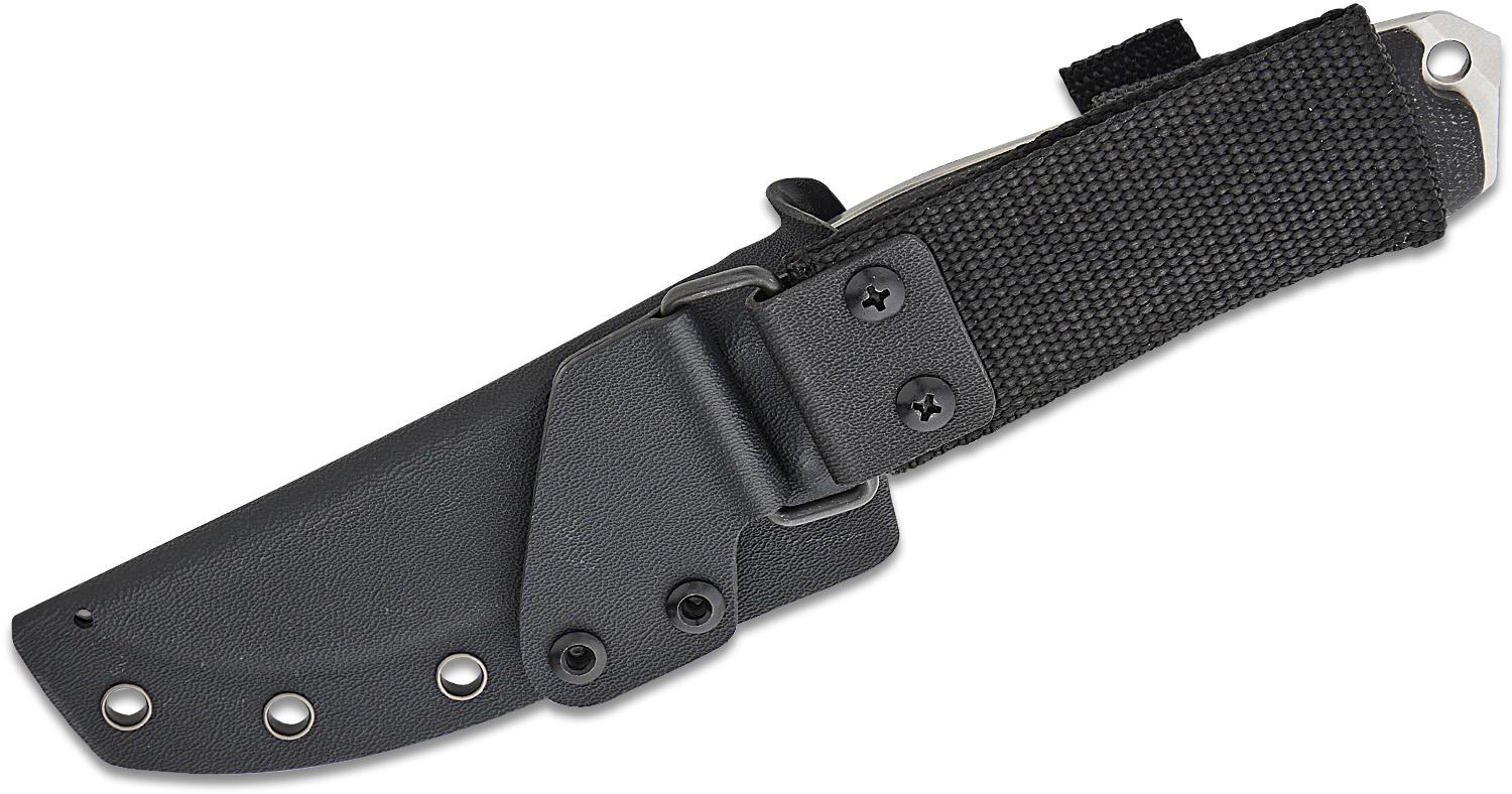 RUIKE Knives F186 Fixed Blade Knife 4.17" Stonewashed Clip Point, Black ...