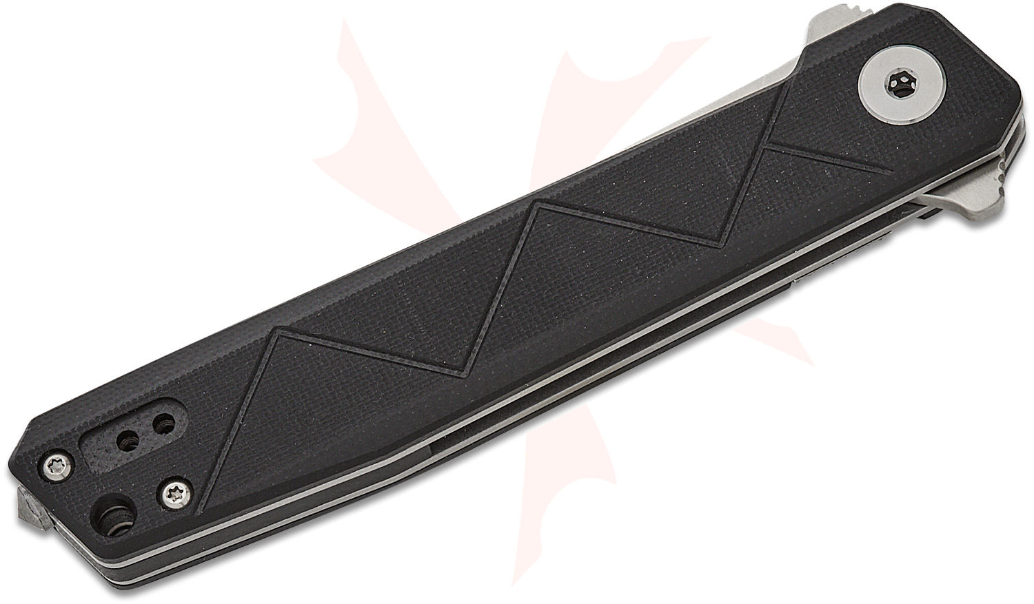 RUIKE Knives P127 Flipper Knife 3.58" 14C28N Satin Tanto Blade, Black ...