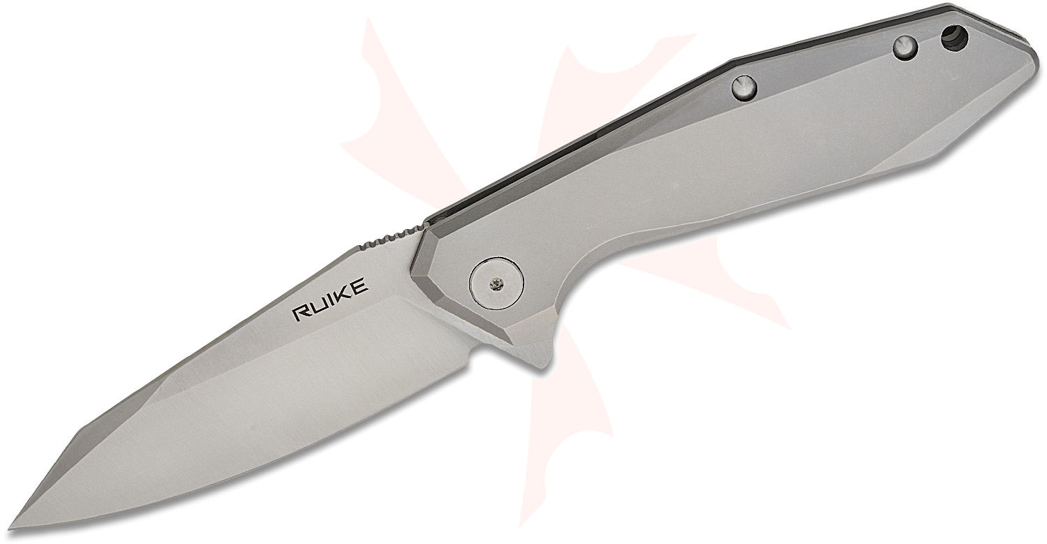 RUIKE Knives P135-SF Flipper Knife 3.62" 14C28N Bead Blast Reverse Tanto Blade, 420 Stainless ...