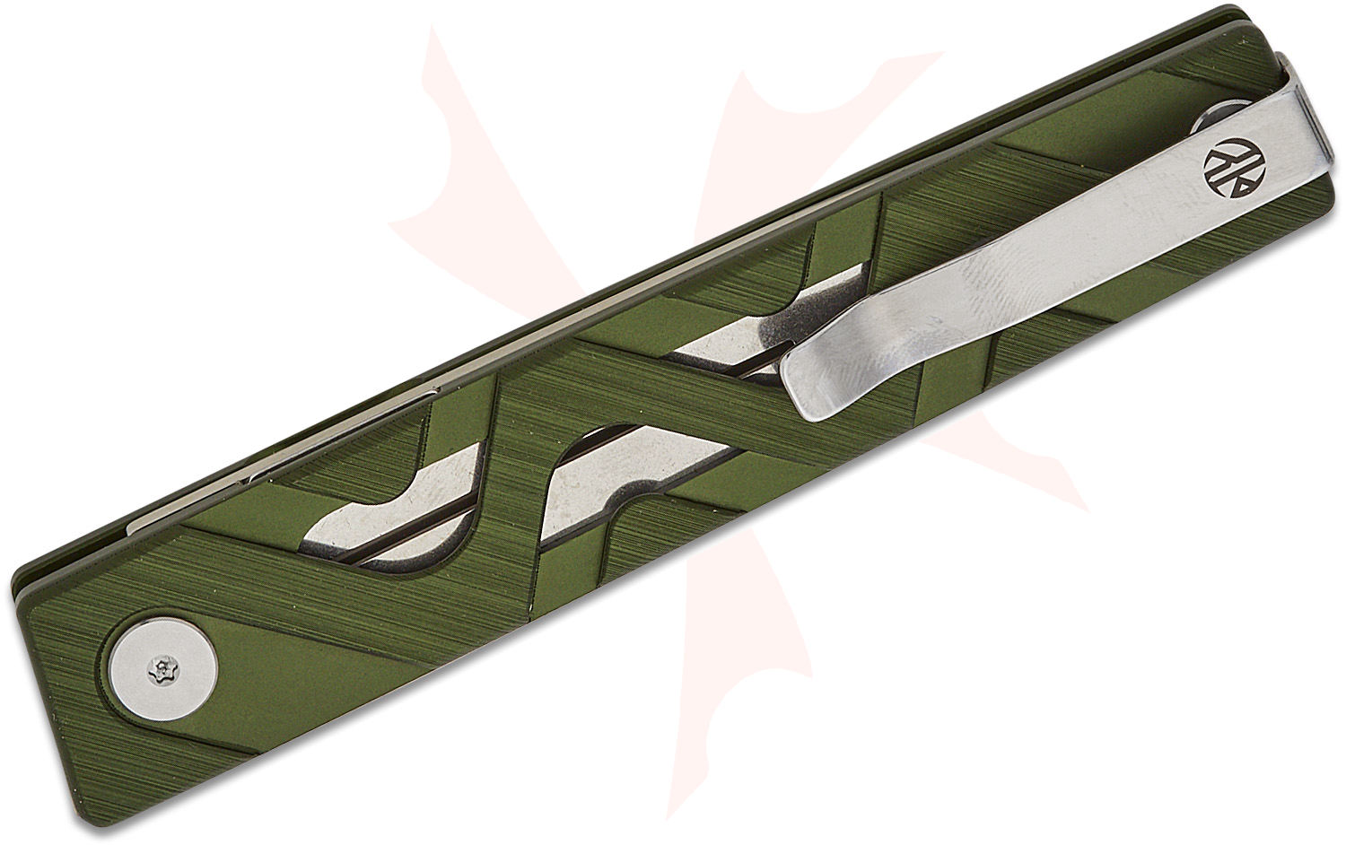 RUIKE Knives P878-AG Flipper Knife 3.4" 14C28N Satin Drop Point Blade ...