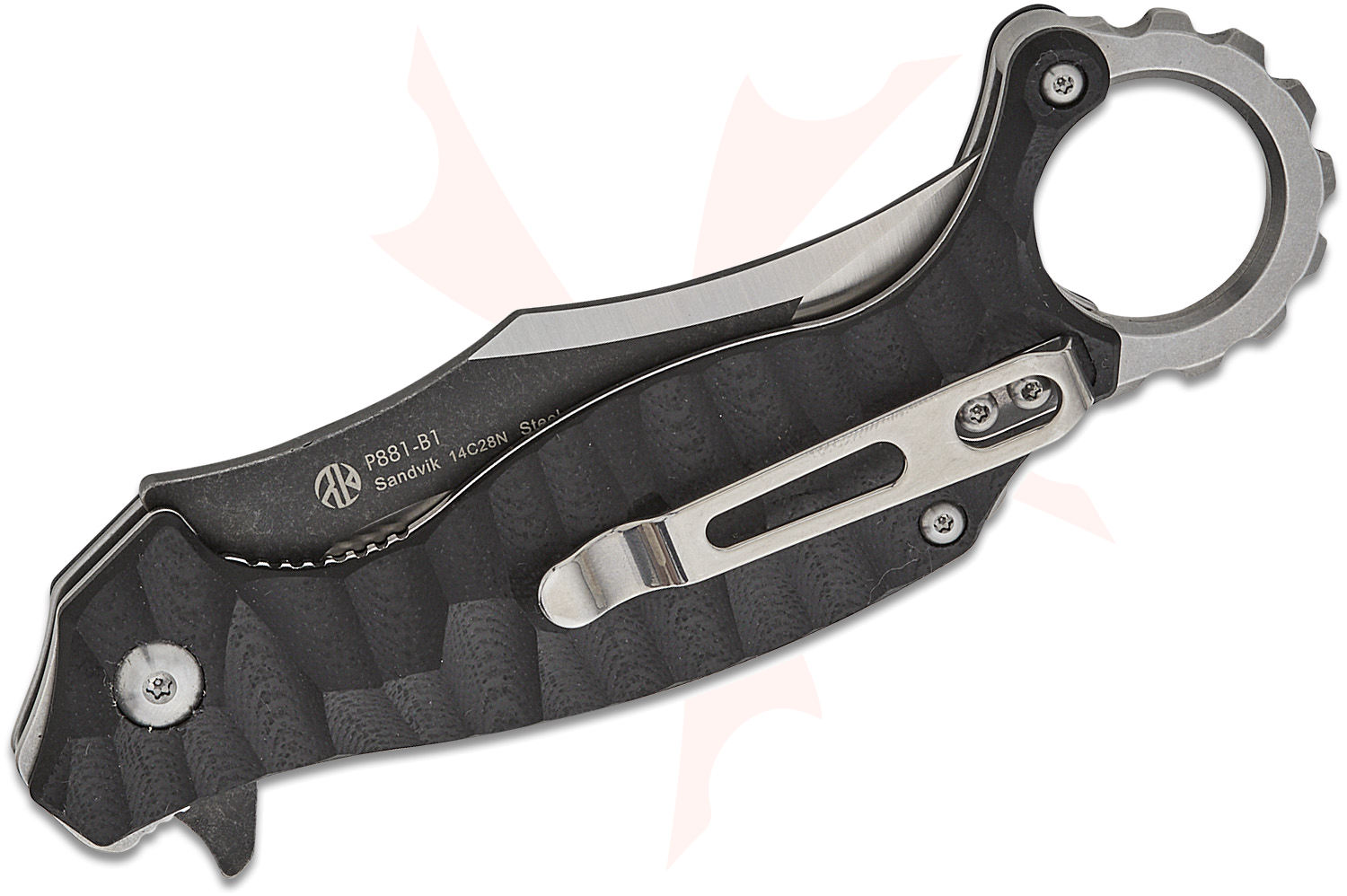RUIKE Knives P881 Karambit Flipper Knife 2.97" 14C28N Two-Tone Recurve ...