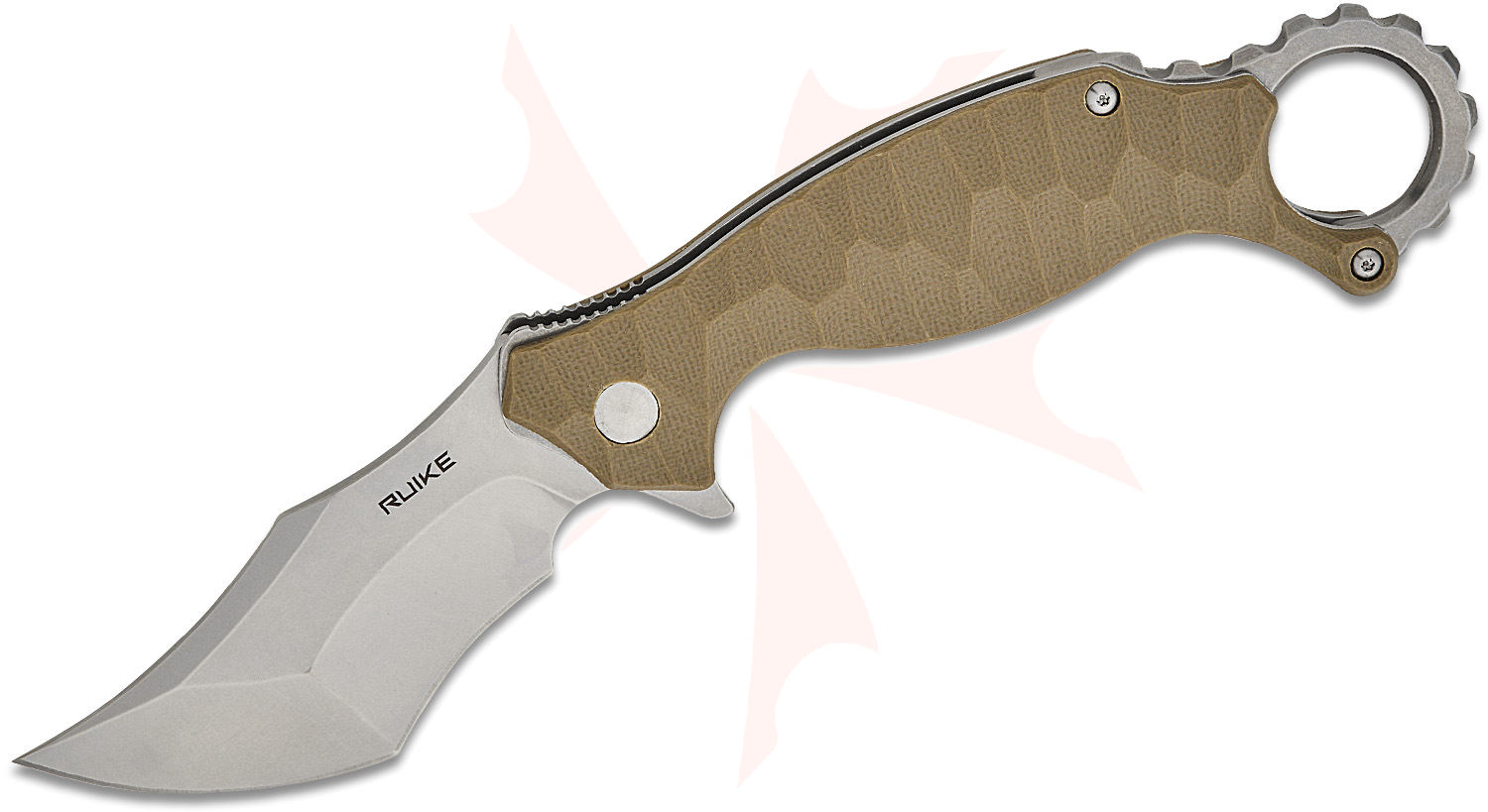 RUIKE Knives P881 Karambit Flipper Knife 2.97" 14C28N Stonewashed ...