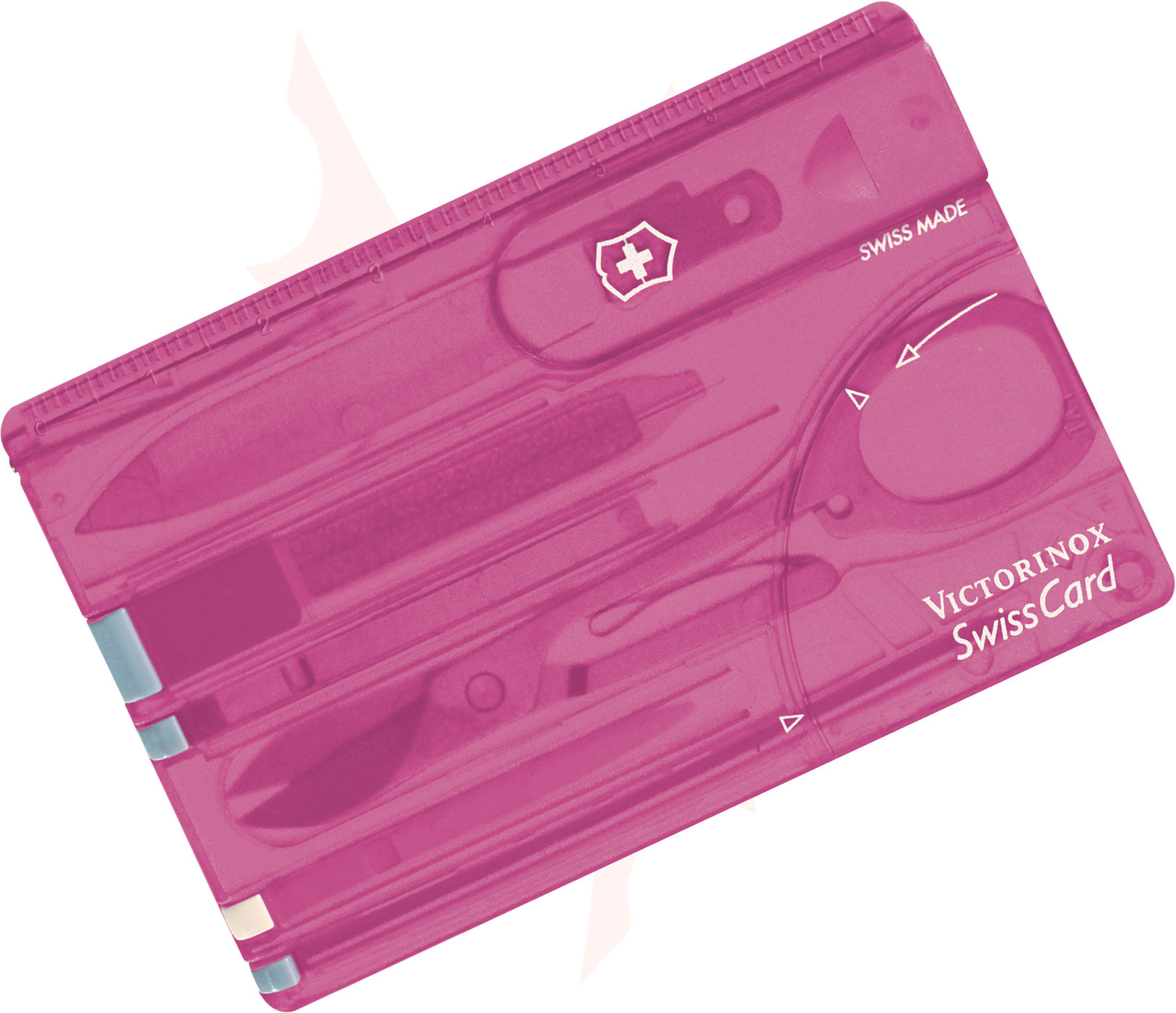 Victorinox Swiss Army SwissCard Multi-Tool, Translucent Pink (Old Sku ...