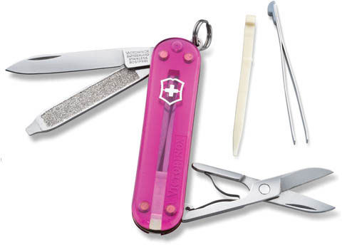 Victorinox Swiss Army Classic SD Multi-Tool, 2-1/4" Translucent Pink ...