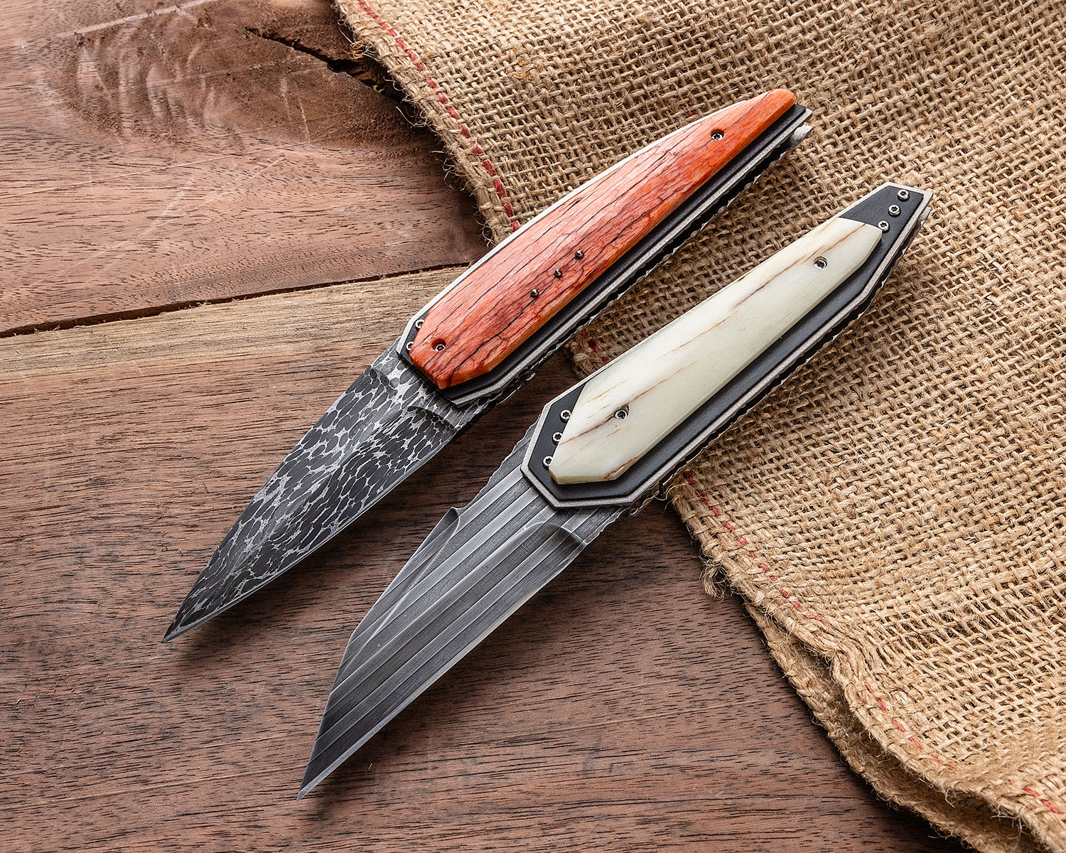 Corrie Schoeman Handmade Knives Strike Front Flipper Knife 3.125 ...