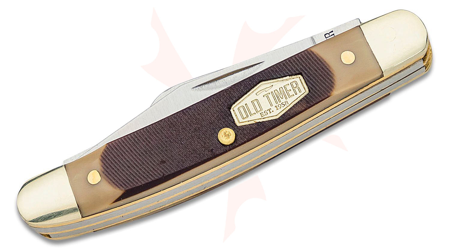 Schrade 108OT Old Timer Delrin Junior Three Blade Pocket Knife, 2.7 ...