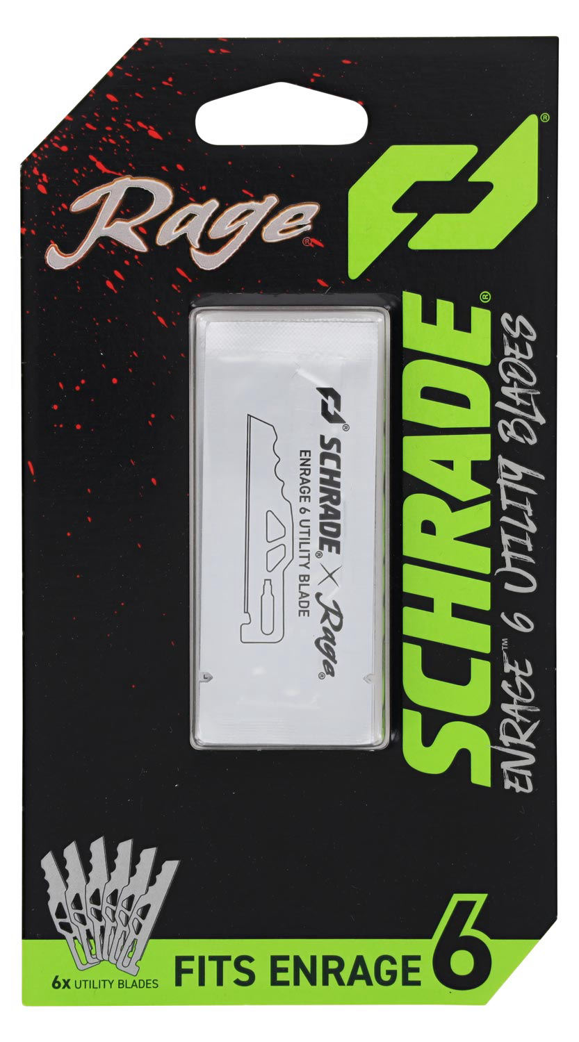 Schrade Enrage 6 Replacement Utility Blades, 6-Pack - KnifeCenter - 1204887