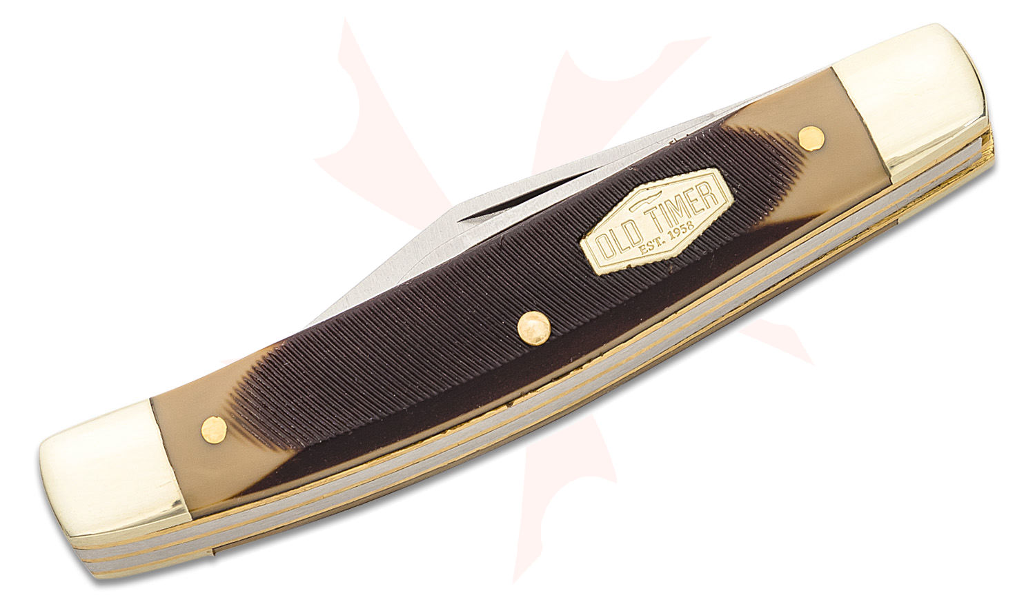 Schrade 33OT Old Timer Middleman Jack 3.25" Closed, Sawcut Delrin ...