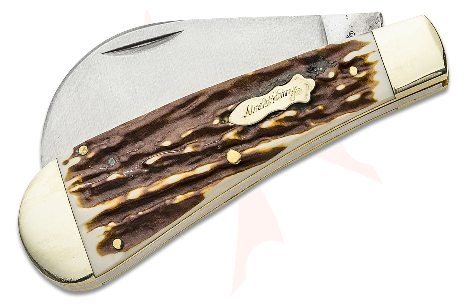 Schrade Uncle Henry 16UH Hawkbill Pruner Folding Pocket Knife 3" Satin ...