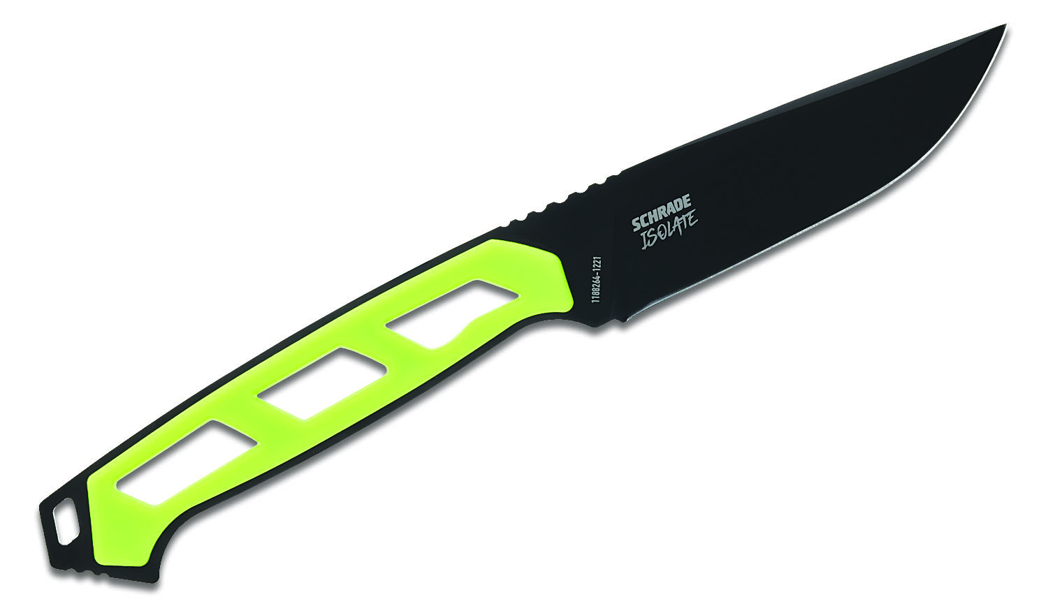 Schrade Delta Class Isolate DP Fixed Blade Knife 4" AUS-10 Black Drop ...