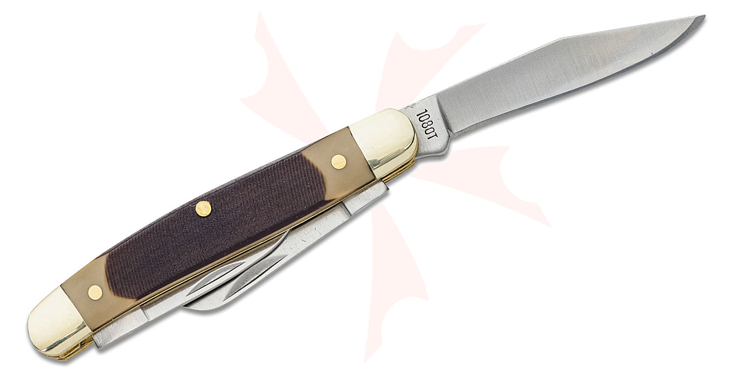 Schrade 108OT Old Timer Delrin Junior Three Blade Pocket Knife, 2.7 ...