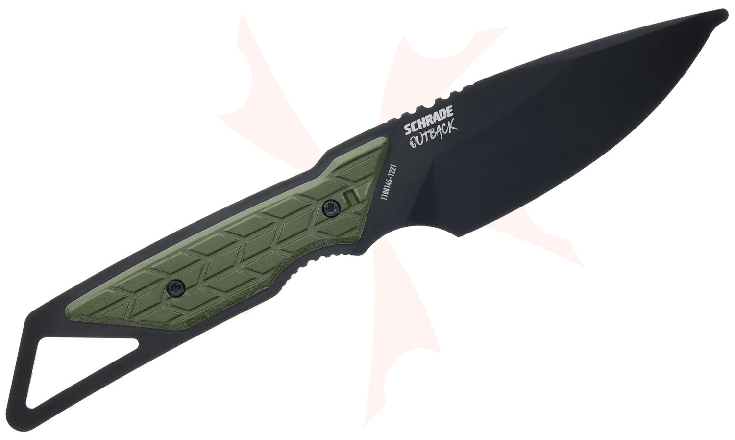 Schrade Delta Class Outback Fixed Blade Knife 3.75" AUS-8 Black Drop ...