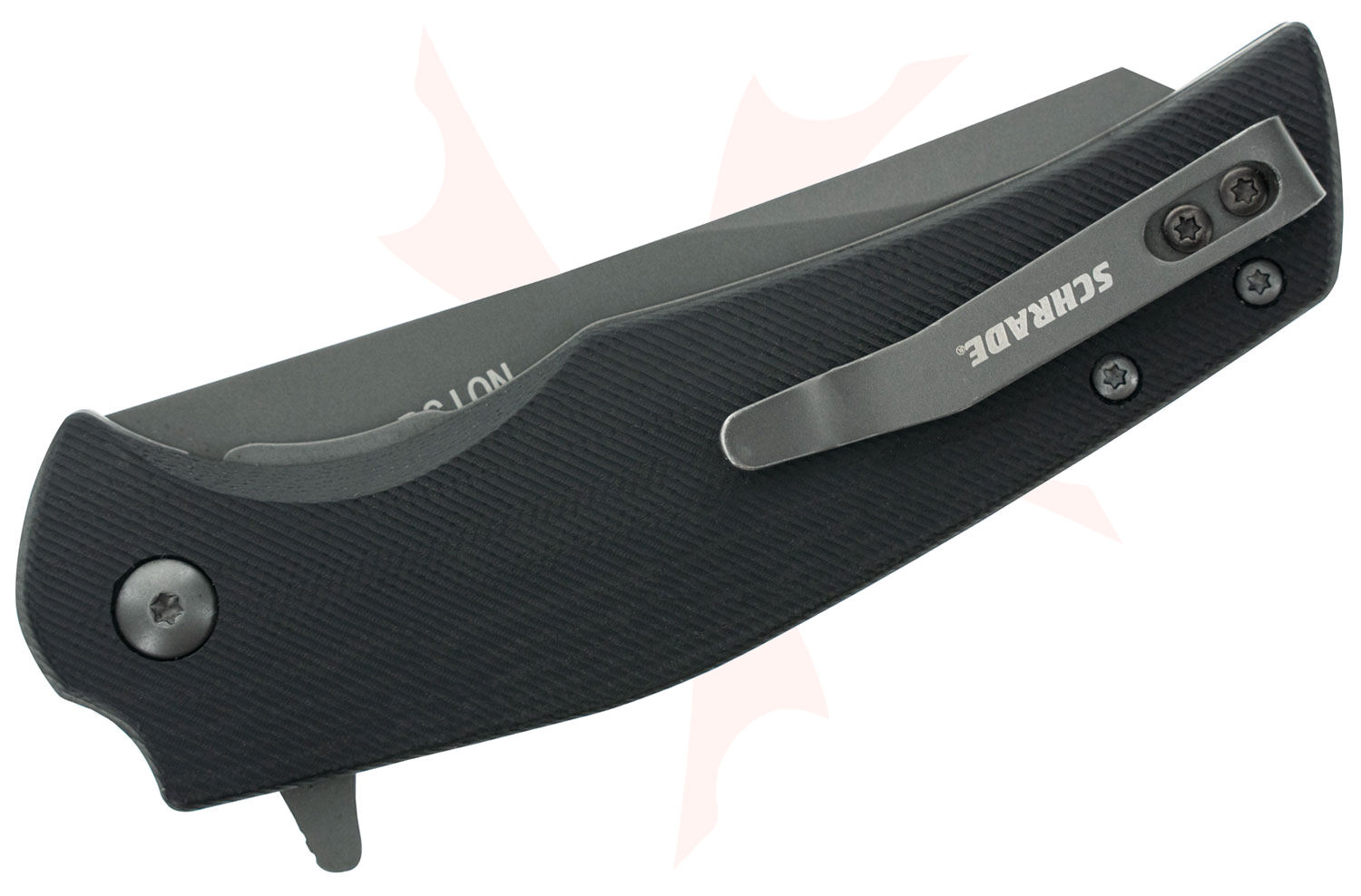 Schrade Delta Class Torsion Flipper Knife 3.25" AUS-8 Gray Reverse ...