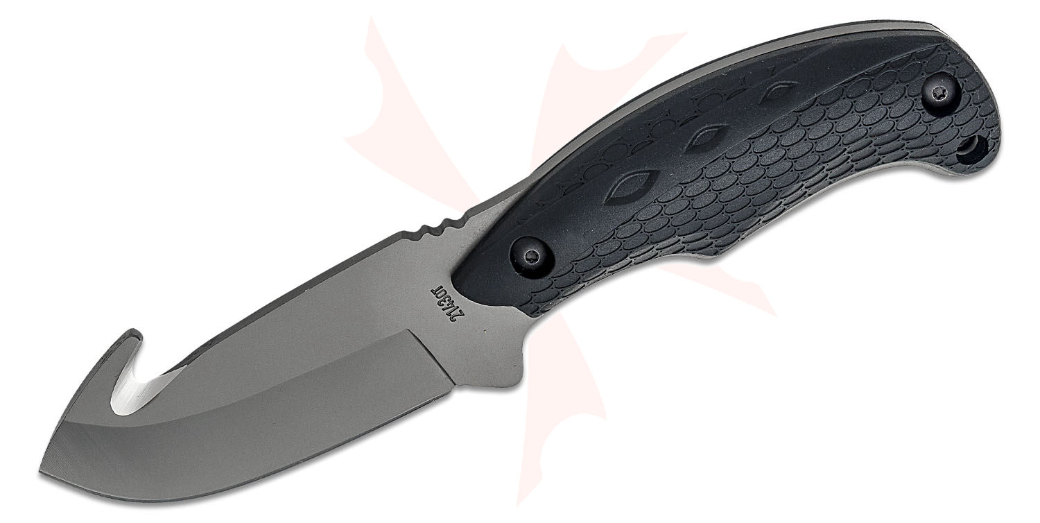 Schrade 2143OT Old Timer Copperhead Guthook Fixed 3.67" Gray Drop Point ...