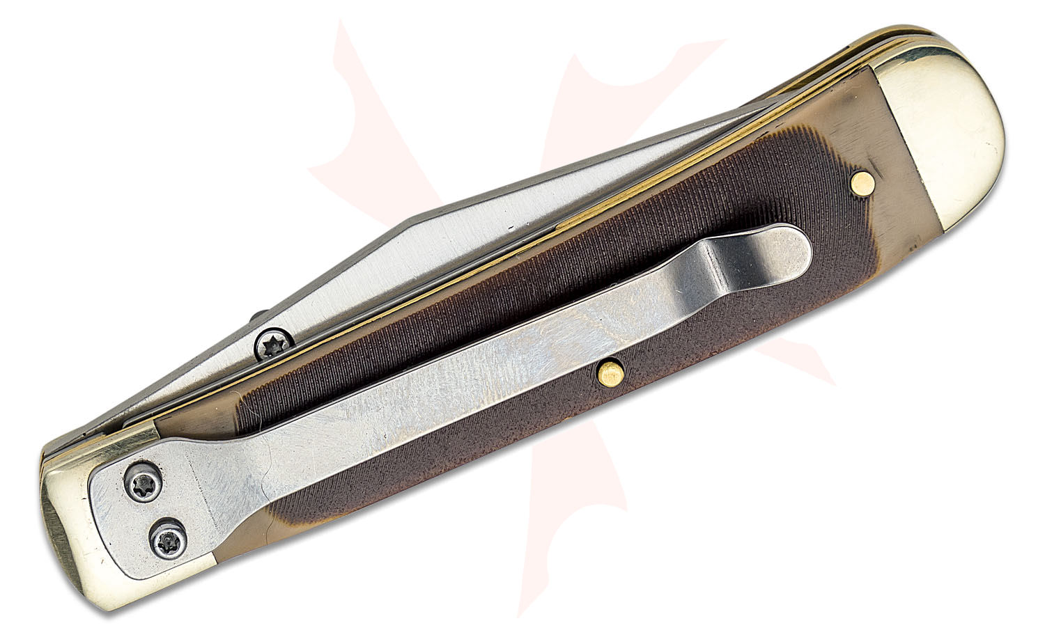 Schrade Old Timer Pioneer Folding Knife, 3.19" Satin Clip Point Blade ...