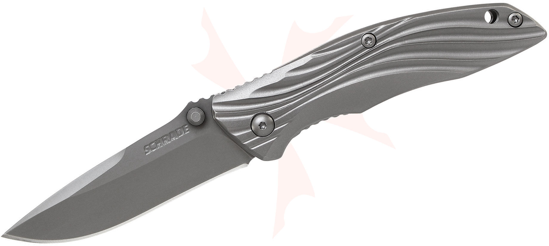 Schrade SCH602Ti Tactical Folding 3.52" Drop Point D2 Blade, Textured ...