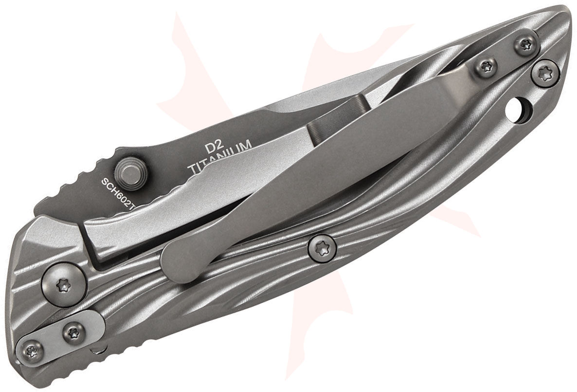 Schrade SCH602Ti Tactical Folding 3.52" Drop Point D2 Blade, Textured ...