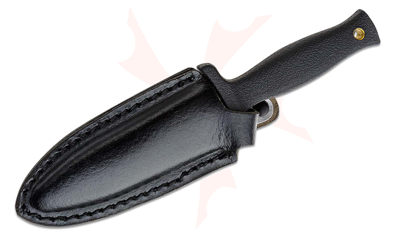 Schrade SCHF19 Tactical Boot Knife 3.6" Black Double Edge Dagger Blade ...