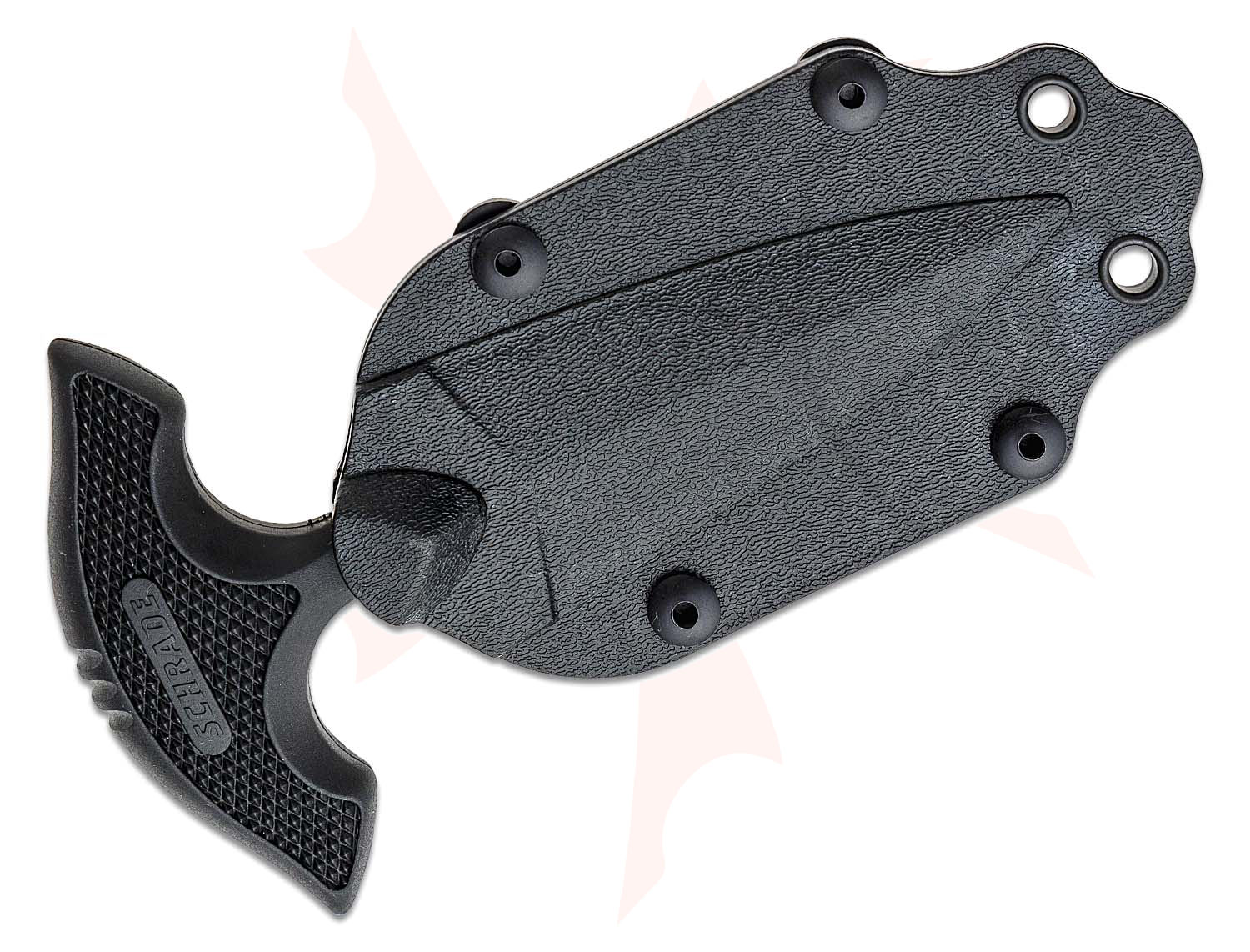 Schrade SCHF54 Push Dagger Fixed 3.24" Double Edge Satin Blade, TPE ...