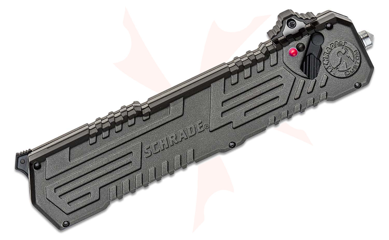 Schrade Viper 3 OTF Assisted 3.5" Black Combo Double Edge Spear Point ...