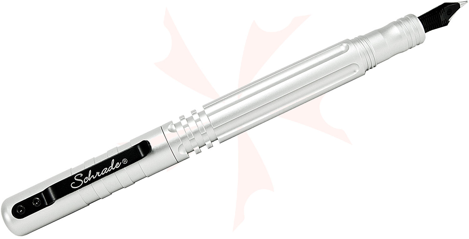 Schrade Aluminum Interchangeable Fountain and Rollerball Tactical Pen ...