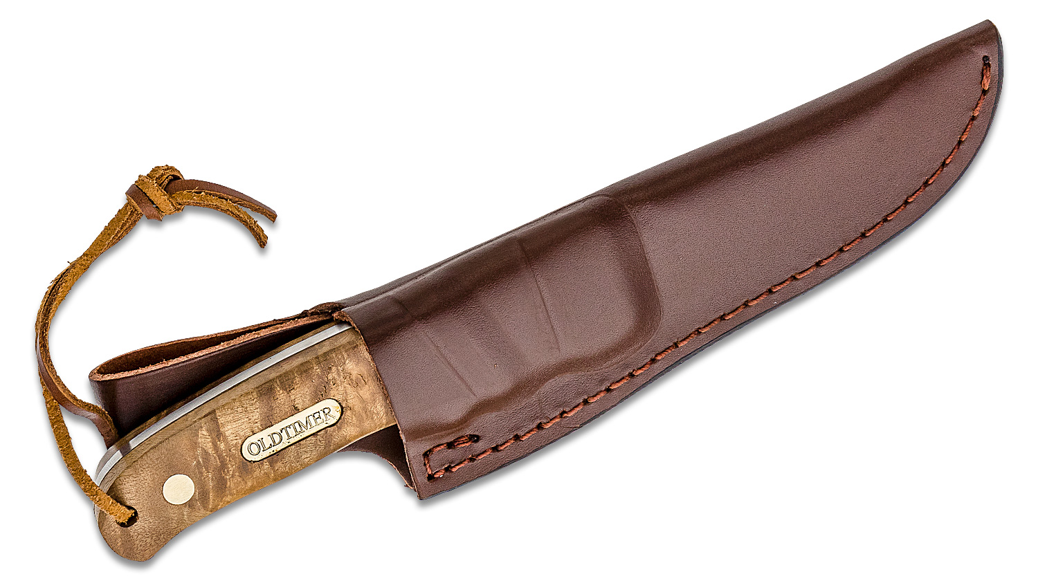 Schrade Old Timer Pro Hunter with Desert Ironwood Handle and Leather Sheath - KnifeCenter - PHW ...