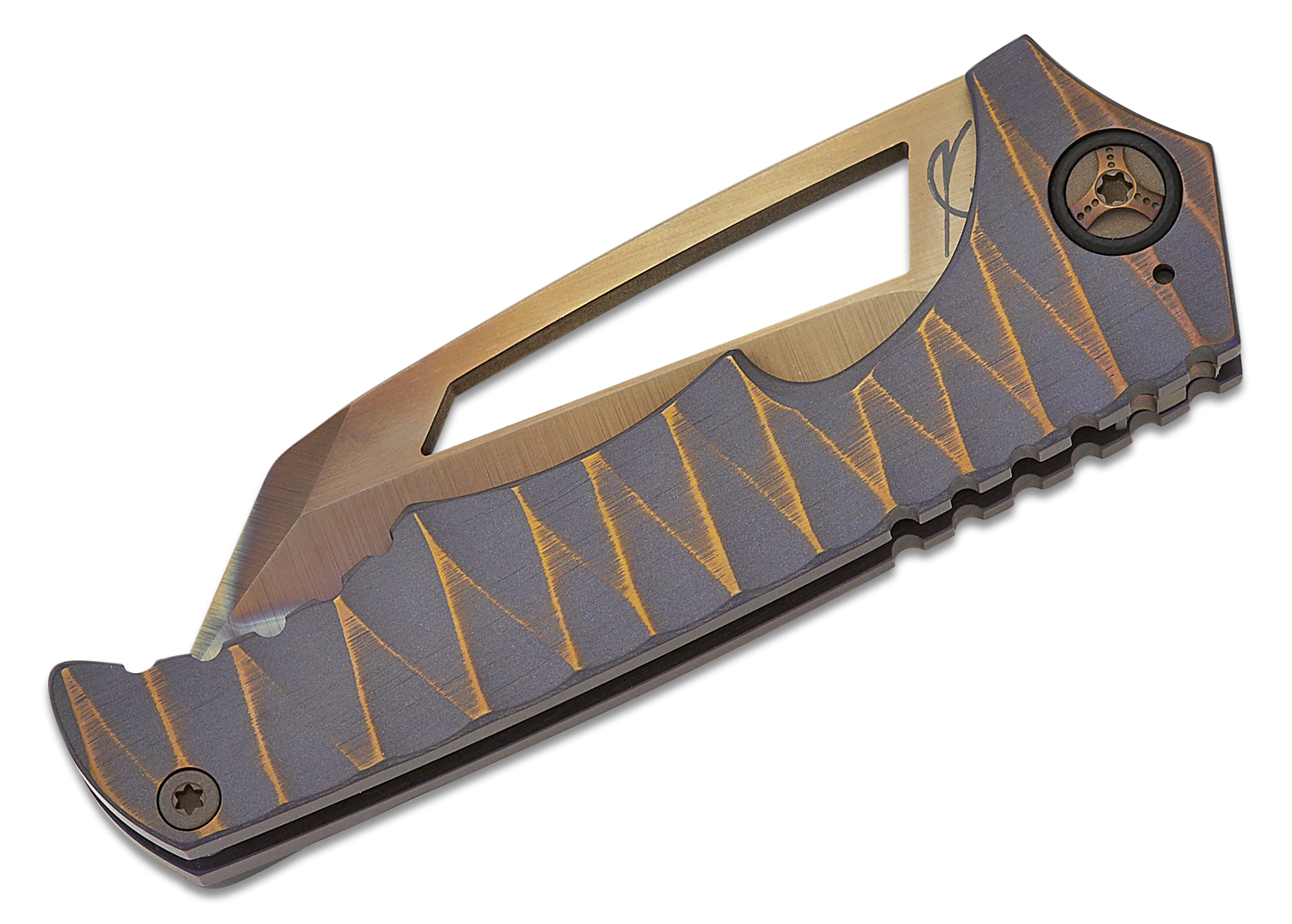 Scorpion 6 Knives Custom Forsvare #015 Folding Knife 3.75" CPM-154 Loki ...