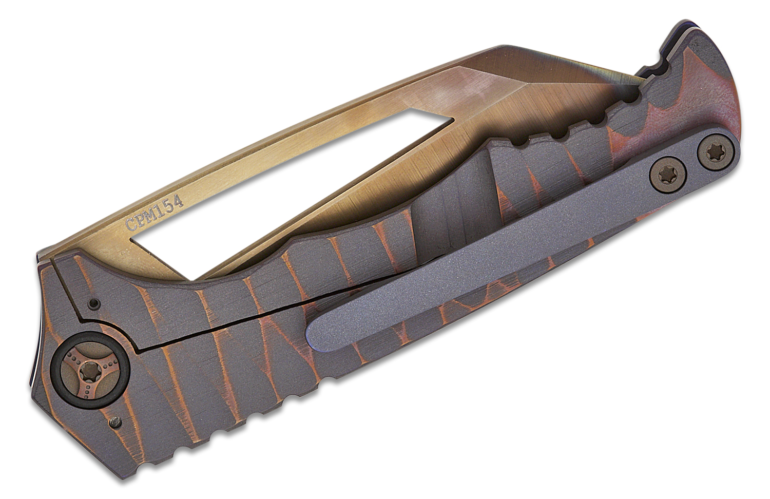 Scorpion 6 Knives Custom Forsvare #015 Folding Knife 3.75" CPM-154 Loki ...