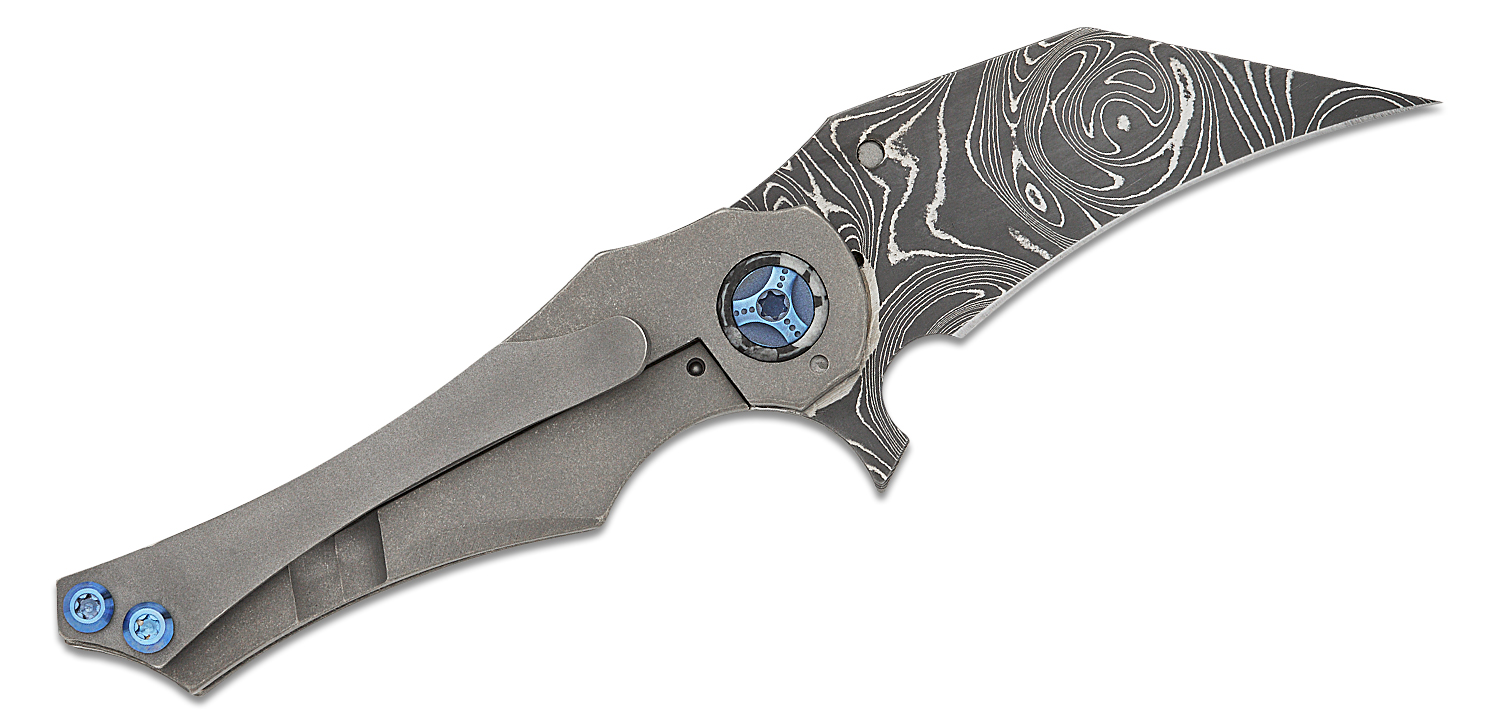 Scorpion 6 Knives Custom LR-1 #035 Flipper Knife 2.7" Nichols Wavepool ...