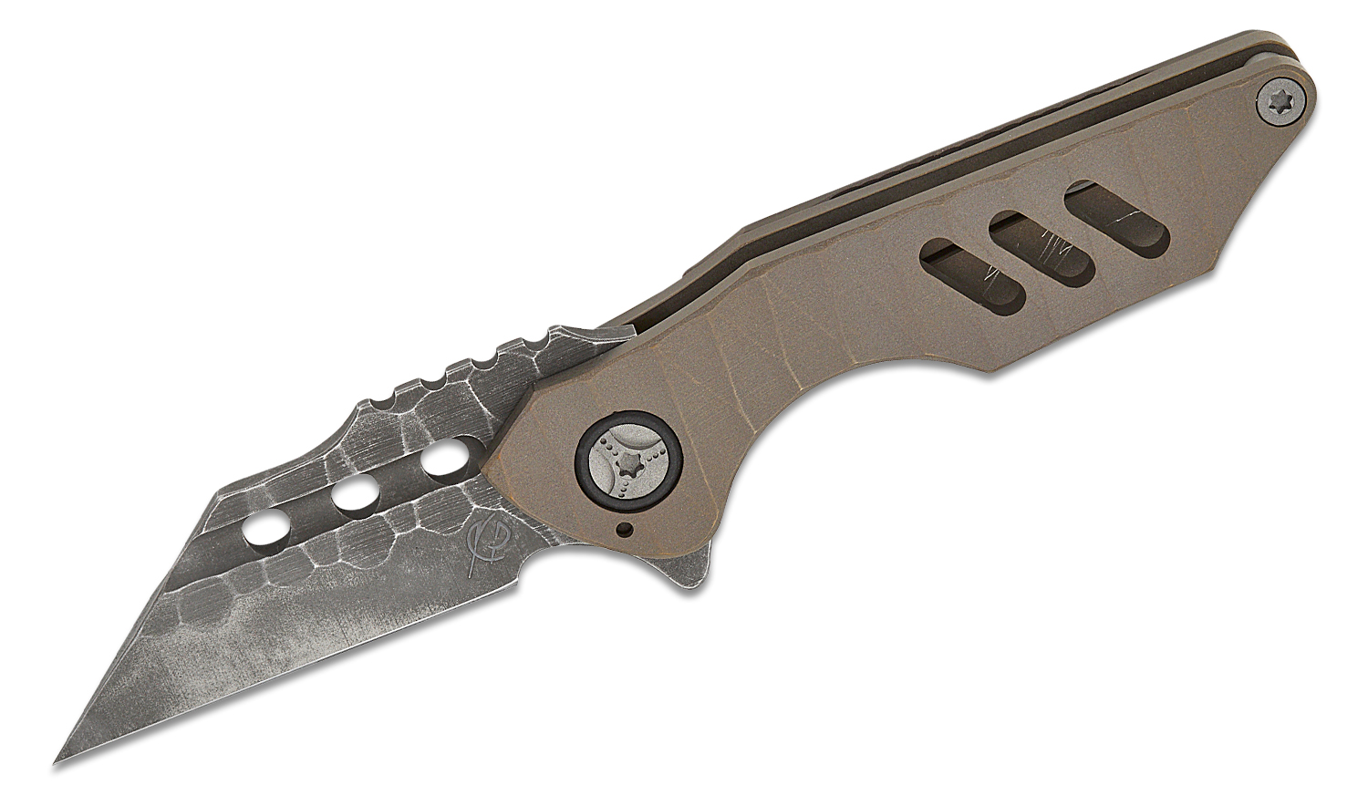 Scorpion 6 Knives Custom Raven Rock #005 Folding Knife 2.75" CPM-154 ...