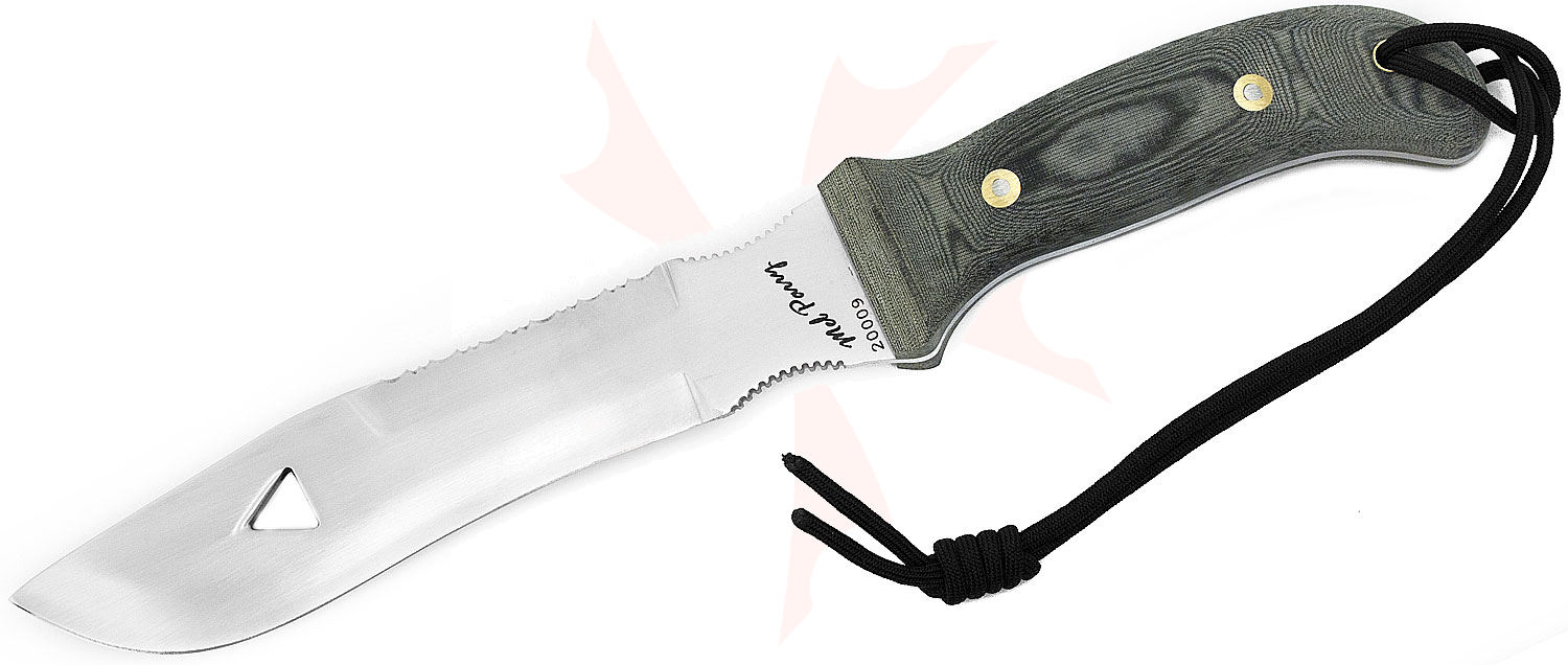 Scorpion Knives Mel Parry "Signature" Hunter, 7.5" Satin Blade, Linen ...
