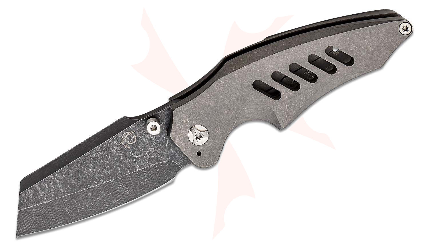 Scorpion 6 Knives Custom Overfall 222 Folding Knife 3.5" CPM-154 Acid ...