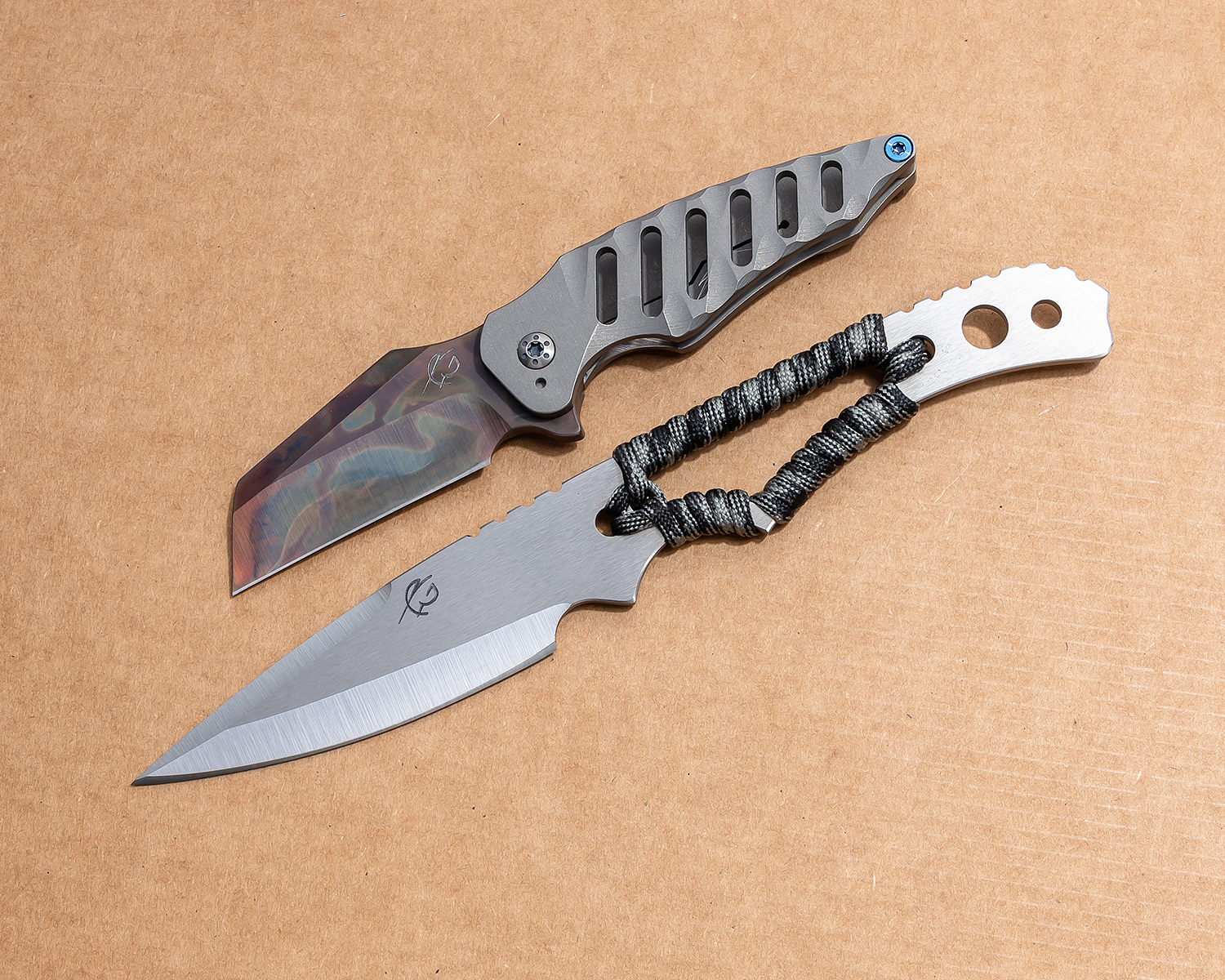 Scorpion 6 Knives Custom Sinnsyk Fixed Blade Knife 3.75" AEB-L Satin ...