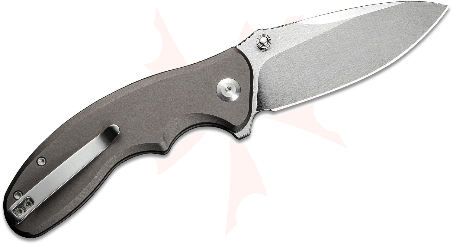 Sencut Knives Cybrix Button Lock Flipper Knife 3.46" Satin Drop Point ...