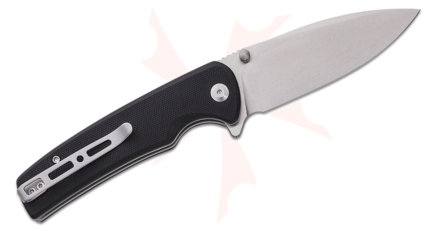 Sencut Knives S21007-5 Sachse Flipper Knife 3.47" Satin Drop Point ...