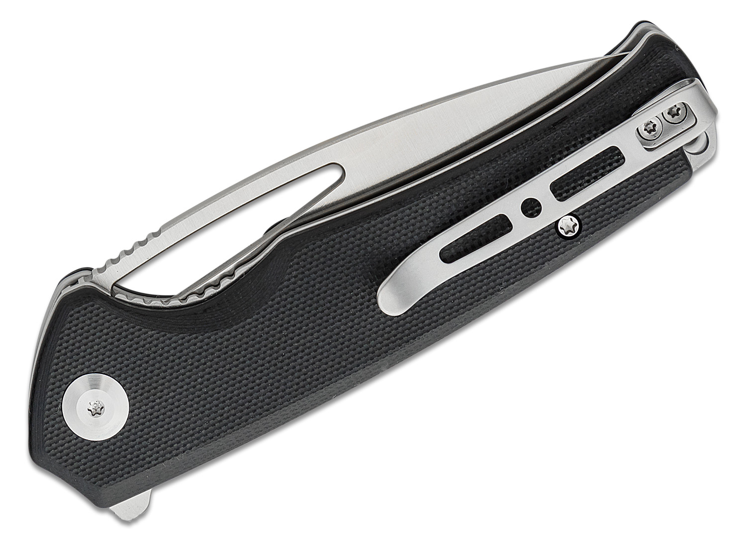 Sencut Knives S21013-1 Mims Flipper Knife 3.48" 9Cr18MoV Satin Drop ...